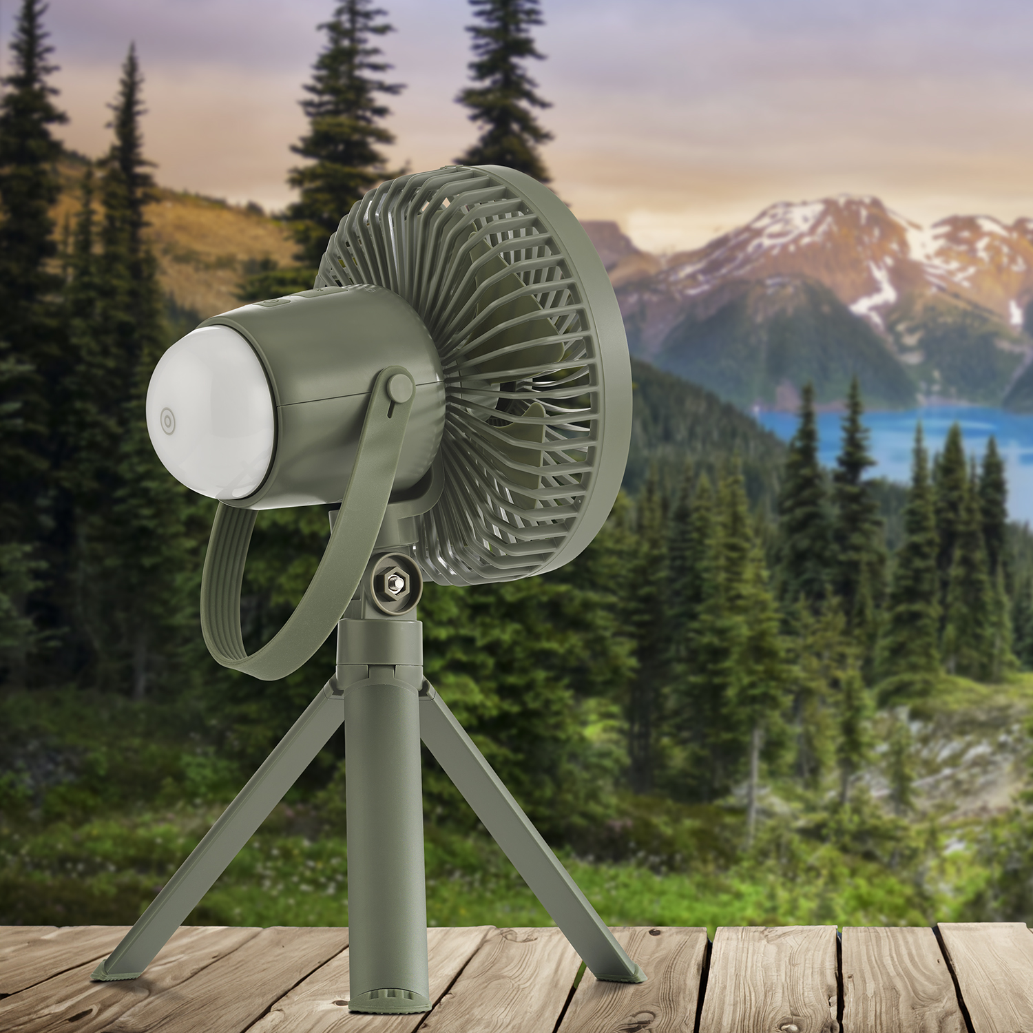 Rechargeable Camping Fan with LED Light | Camelion North America