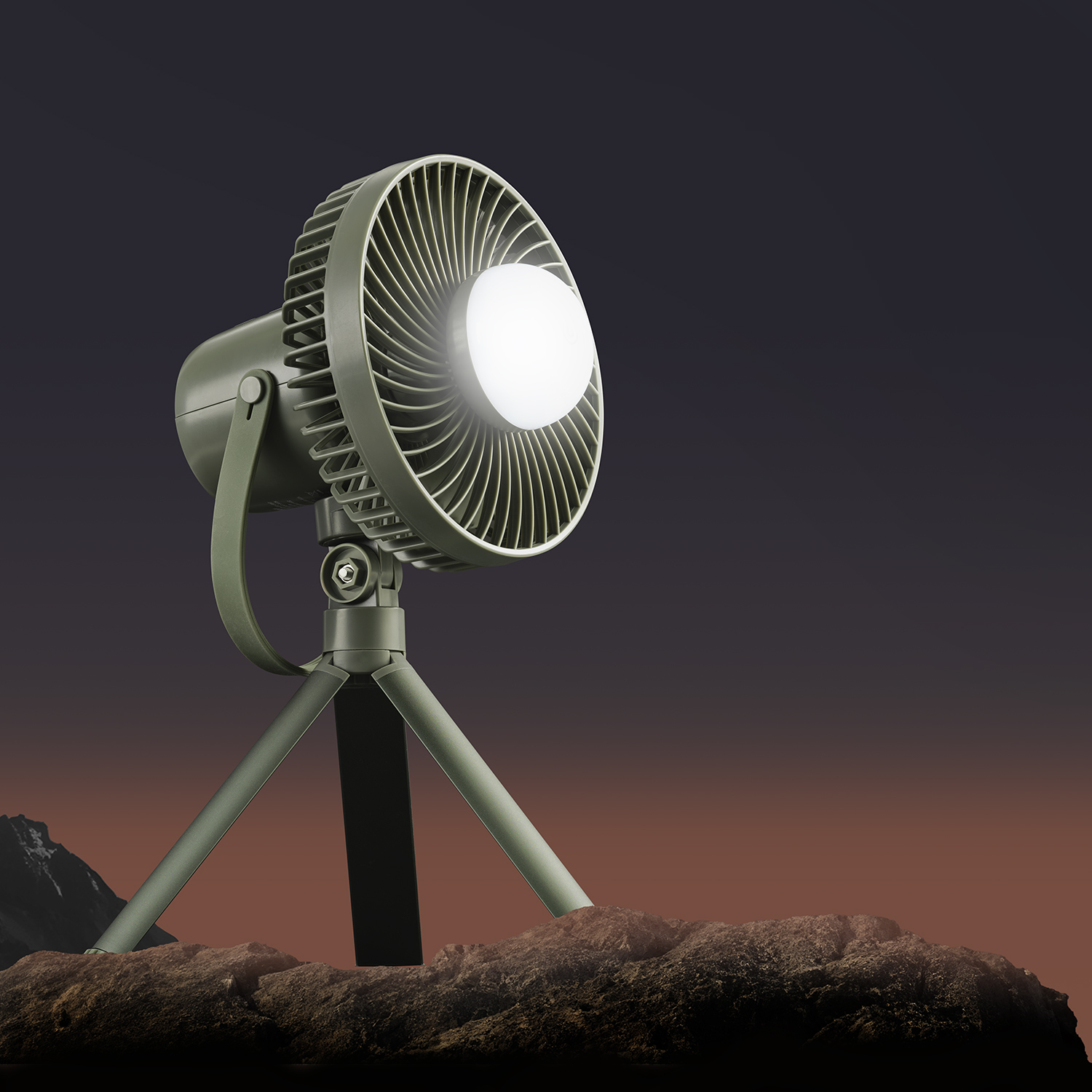 Rechargeable Camping Fan with LED Light | Camelion North America