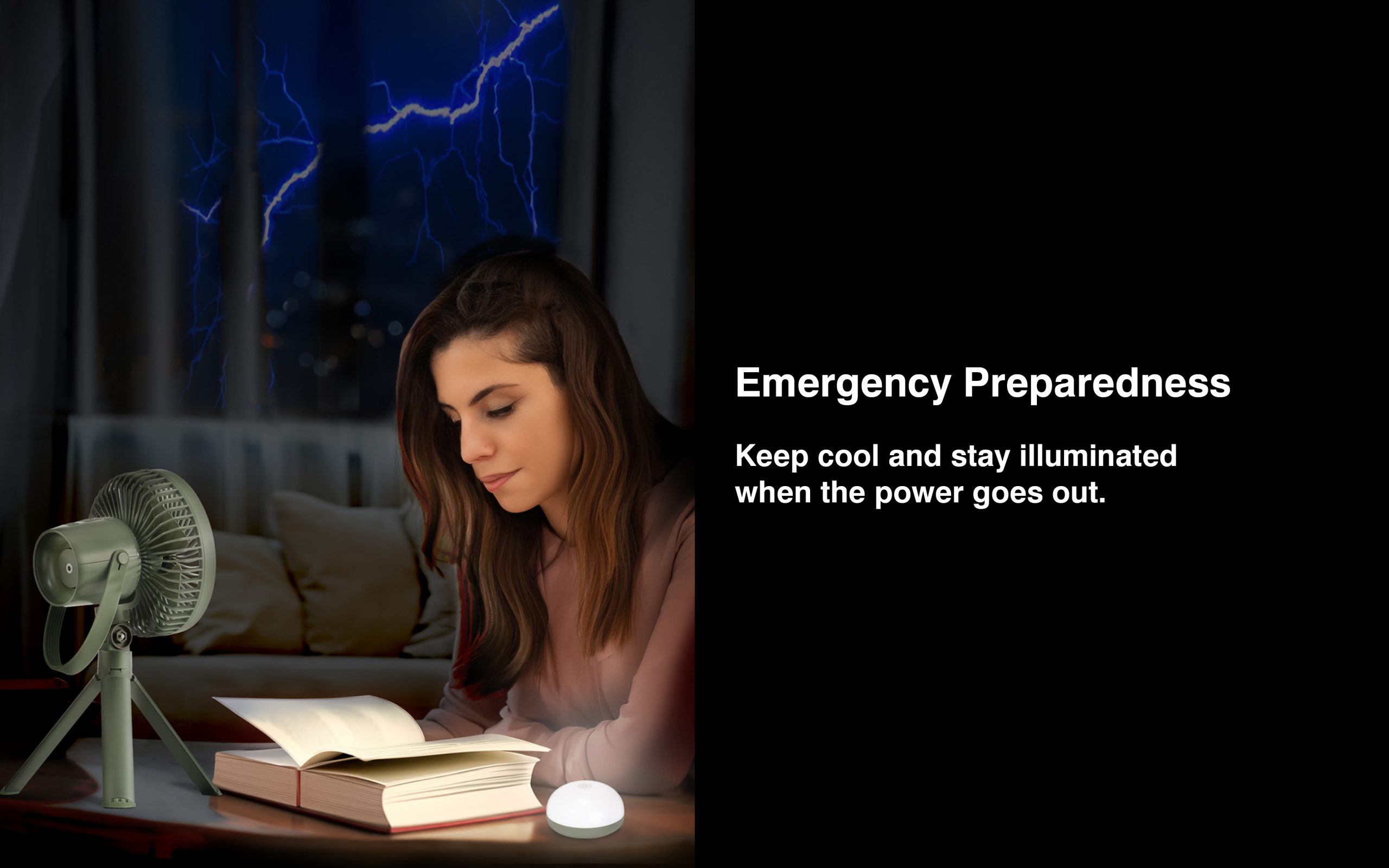 Rechargeable Camping Fan with LED Light | Camelion North America